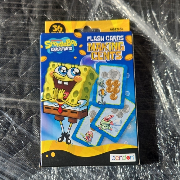 Bendon | Toys | Spongebob Squarepants Flash Cards Making Cents | Poshmark